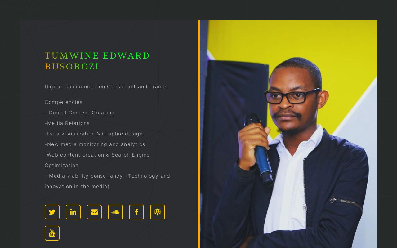Tumwine Edward Profile and Social media links